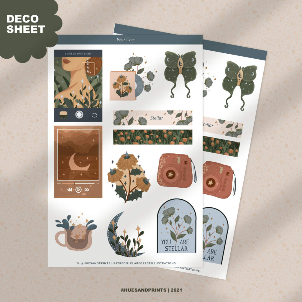 Stellar - Deco Sheet - Hues and Prints