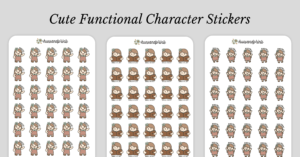 Boost Your Planning with Our New Functional Character Stickers! - Hues ...